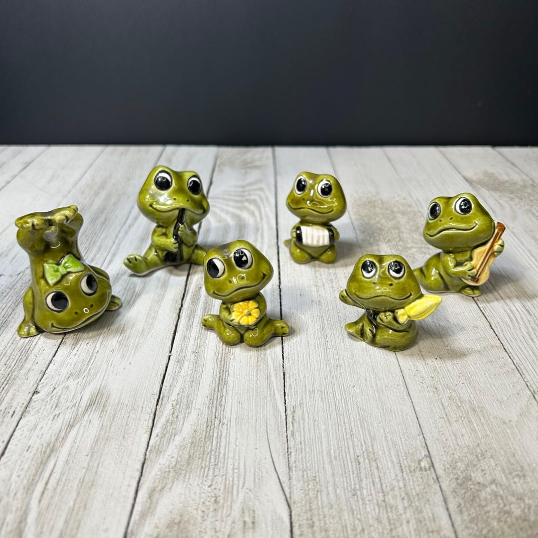 Vintage Neil the Frogs Sears Roebuck Figurines RARE Set of 6 - Etsy