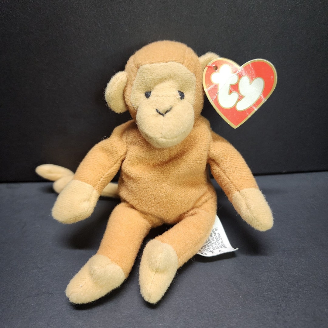TY Beanie Babies - Bongo the Monkey Plush 1993 Stuffed Animal ...