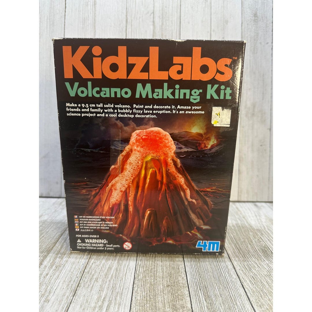 Vintage Volcano Making Kit by Kidzlabs 4M - Fun Science Fair Project - Etsy