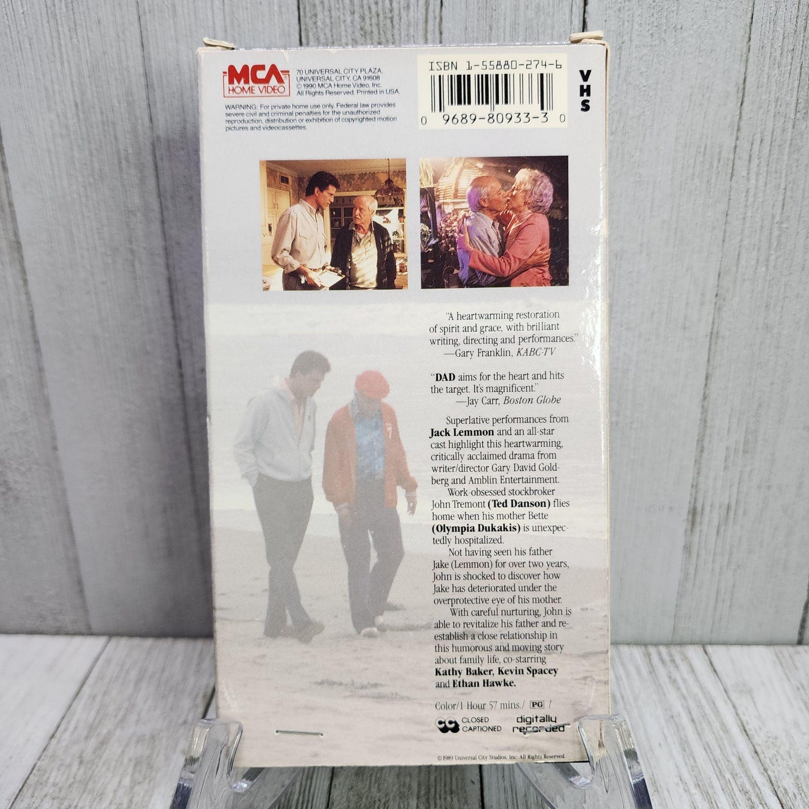 Dad VHS Tape 1989 - Jack Lemmon Ted Danson - Etsy