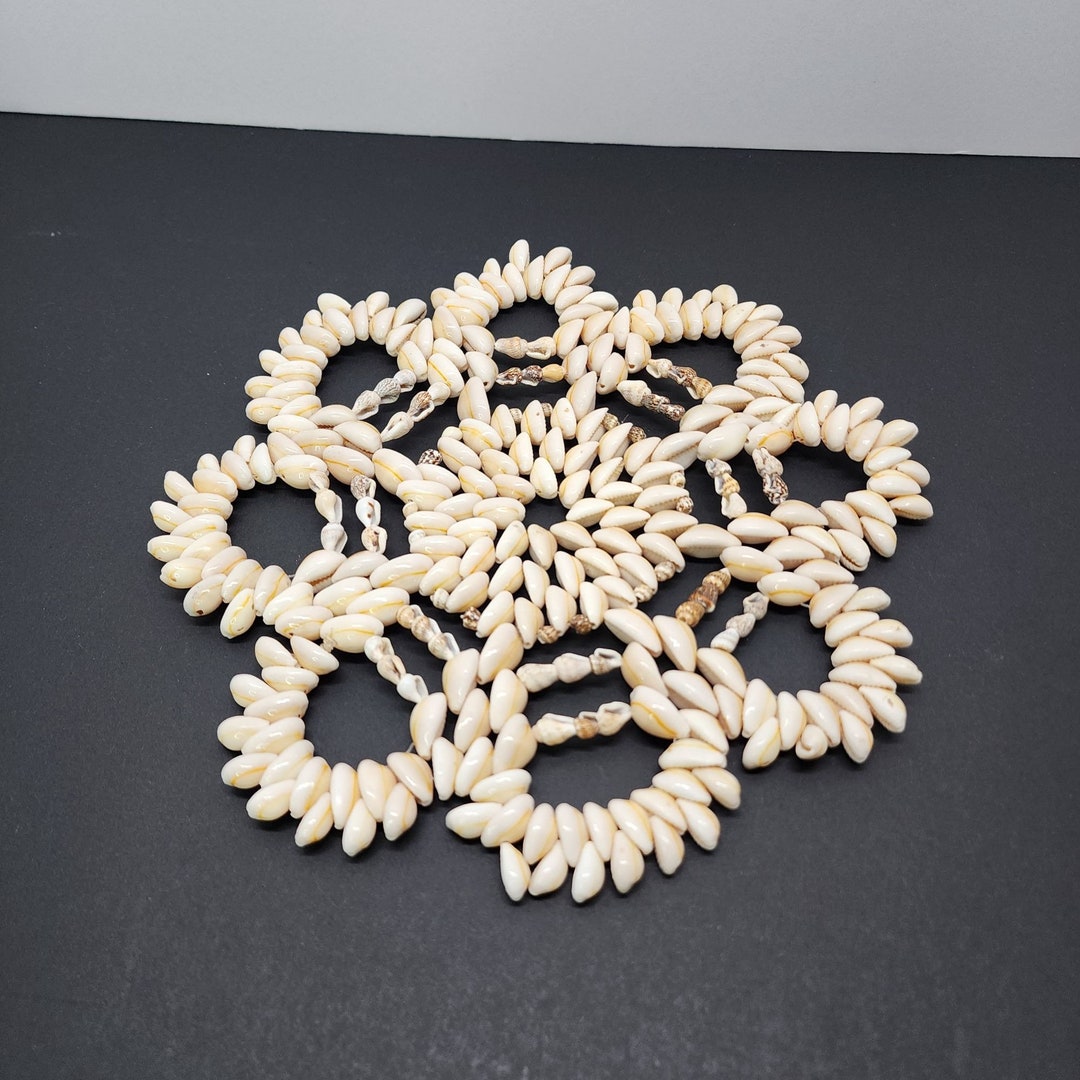 Vintage Cowrie Seashell Shell Trivet Coaster Hot Pad Boho Wall Hanging ...