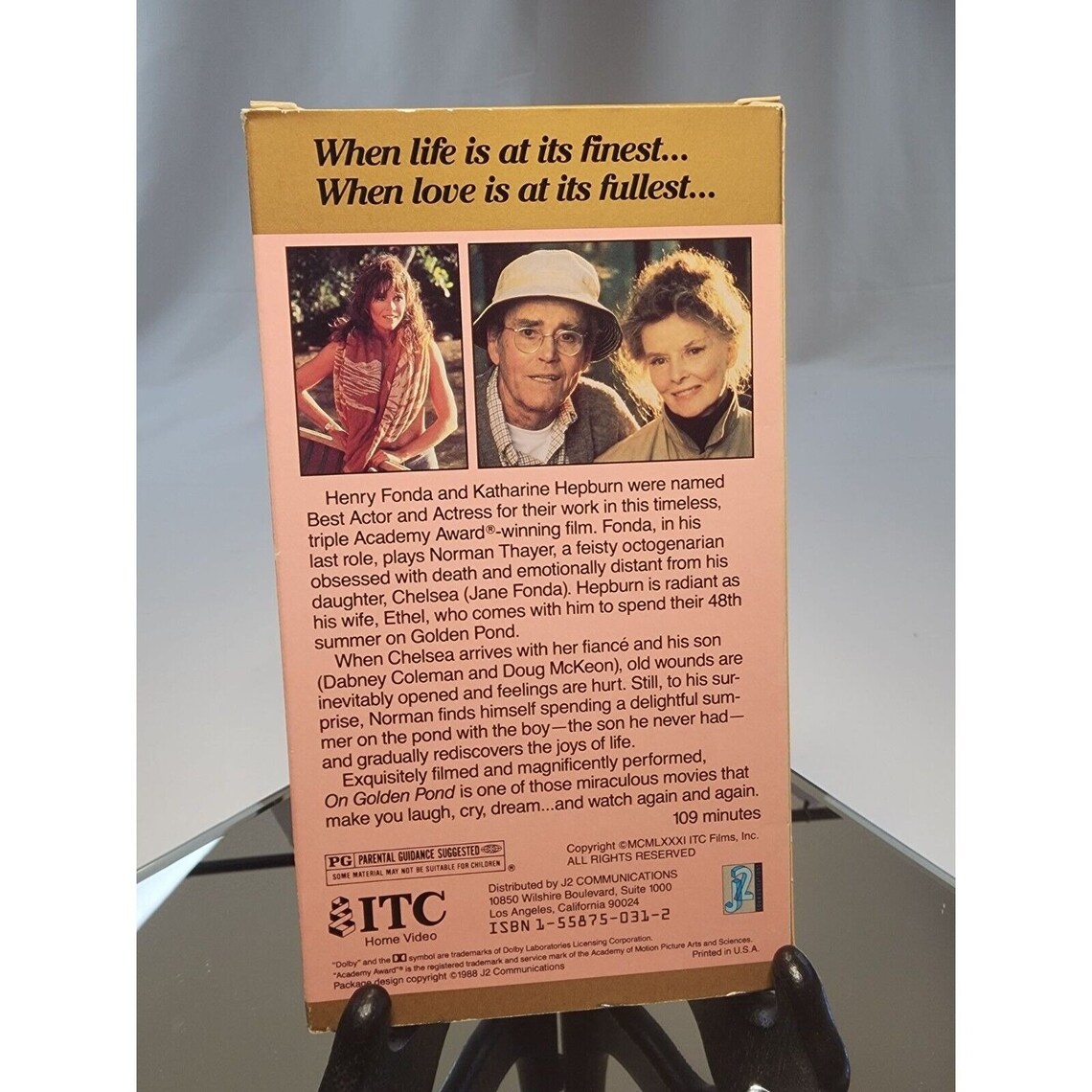 On Golden Pond VHS Tape 1988 Katharine Hepburn Henry Fonda - Etsy