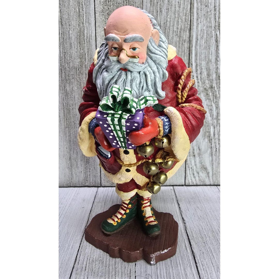 Vintage Department 56 Jolly Old Elf Christmas Figurine Santa Claus ...