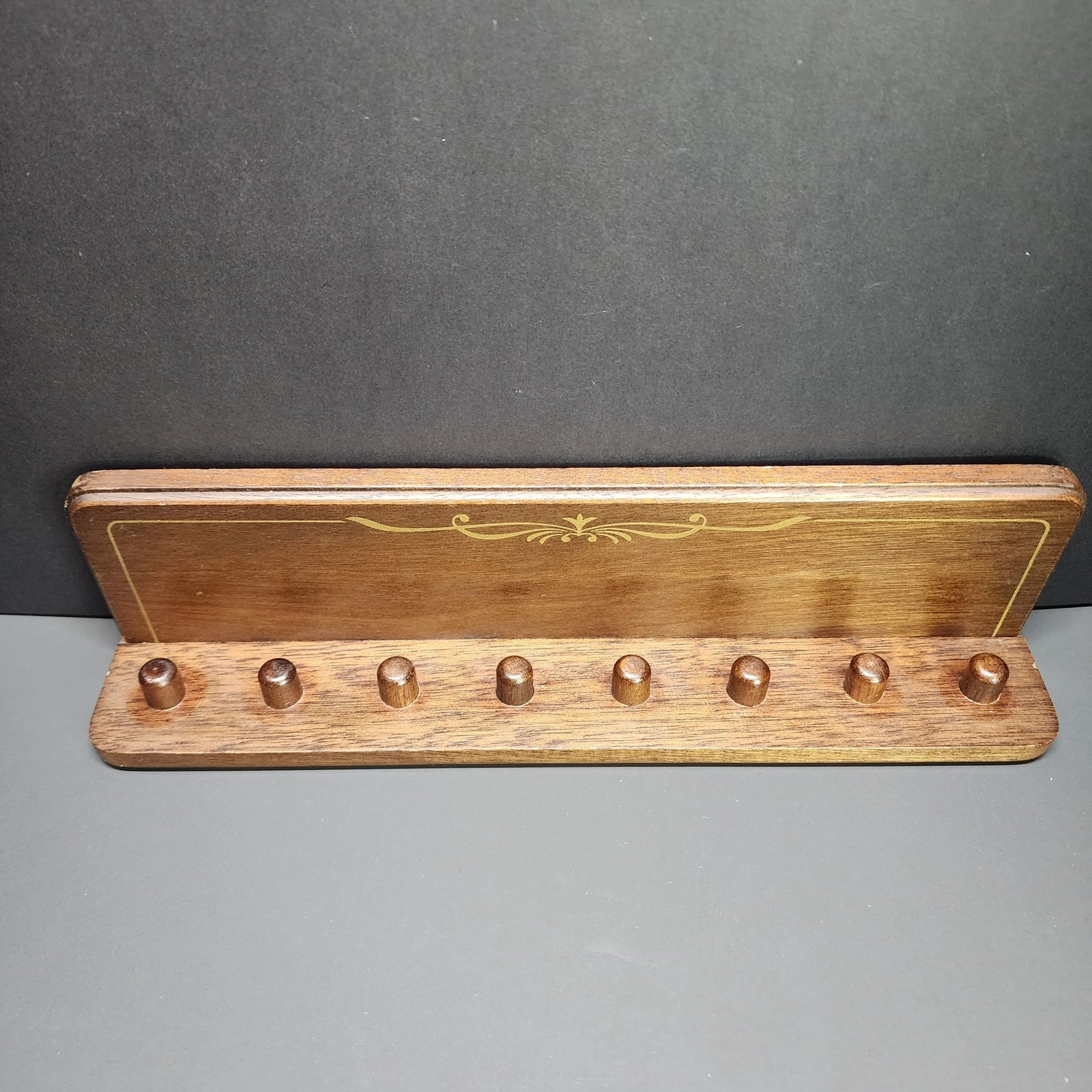 Vintage Wooden Thimble Display Wall Shelf Hanging Hold 8 Thimbles - Etsy