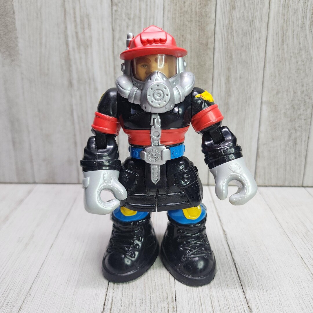 Vintage Fisher Price Rescue Heroes Hal E. Copter Action Figure 1999 ...