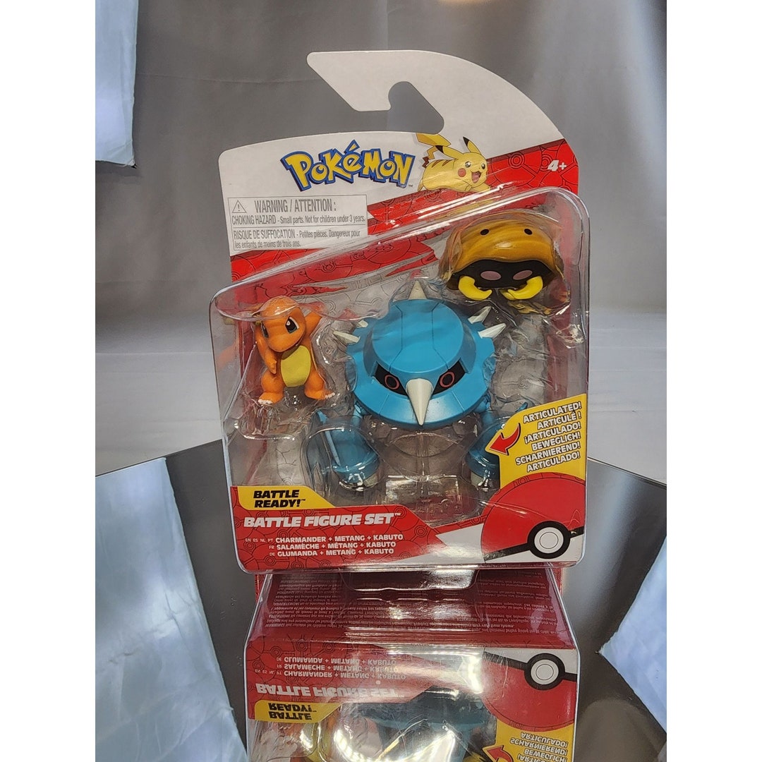 Pokemon Battle Ready Figure Set-charmander Metang Kabuto New in Box - Etsy