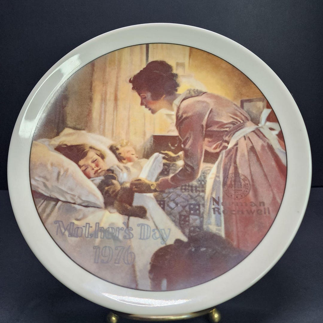 Norman Rockwell A Mothers Love Collectors Plate - Mother's Day 1976 - Etsy