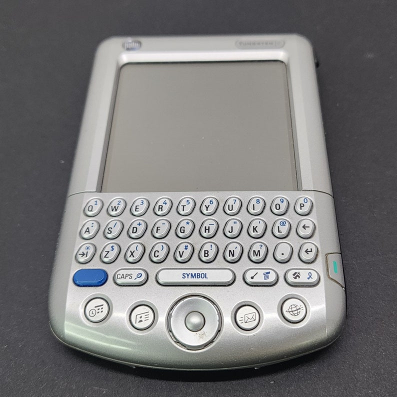 Vtg Palm Tungsten C Silver Handheld PDA Pilot Digital Organizer Stylus ...