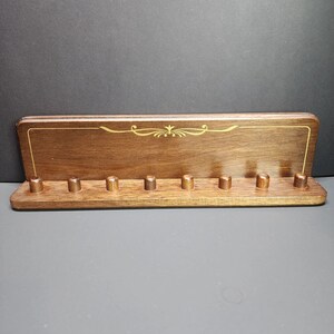 Vintage Wooden Thimble Display Wall Shelf Hanging Hold 8 Thimbles - Etsy