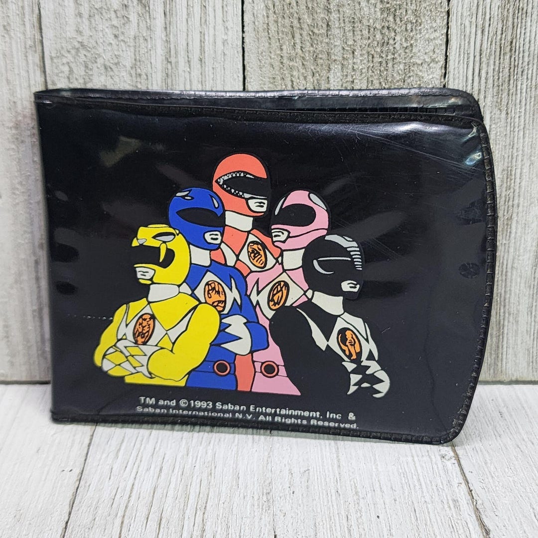 Vintage 1993 Power Rangers Wallet Mighty Morphing Bifold Wallet Saban ...