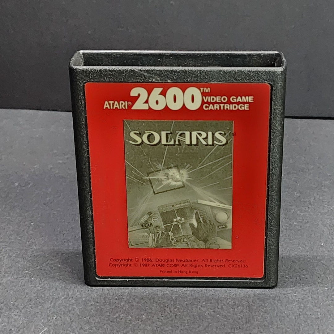 Solaris Atari 2600 Video Game Cartridge 1987 - Etsy