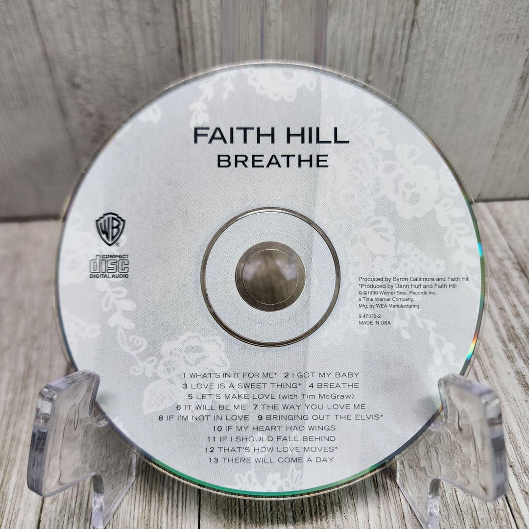 Faith Hill Breathe - CD 1999 Warner Bros - CD Only! - Etsy