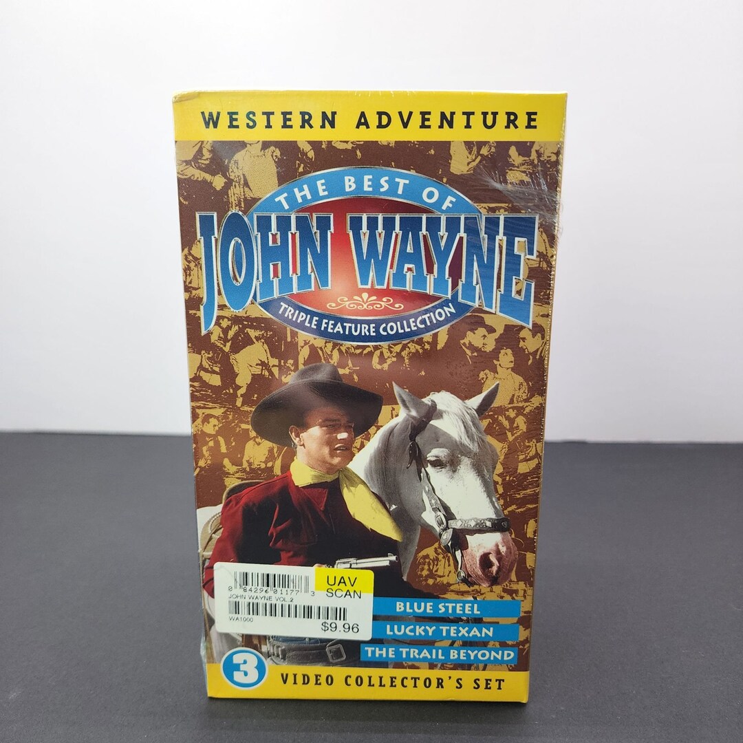 The Best of John Wayne VHS Tape Triple Feature Collection - SEALED - Etsy