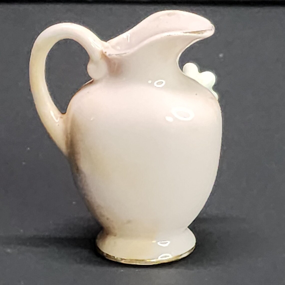 Vintage Japanese Miniature Pink Pitcher With Flowers Gold Trimmed 3 ...