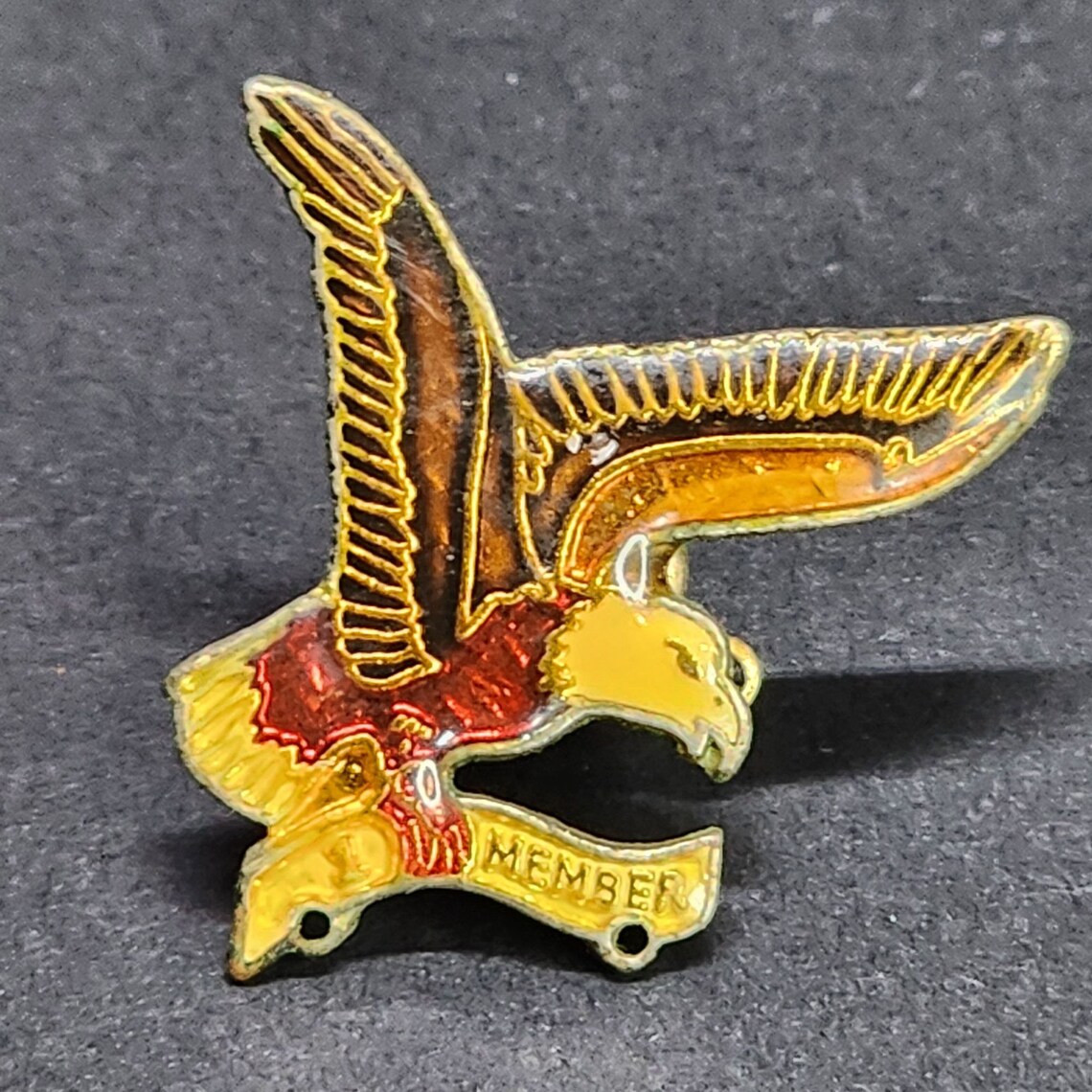 Vintage Flying Eagle - 1 MEMBER - Lapel Enamel Pin Badge - Etsy