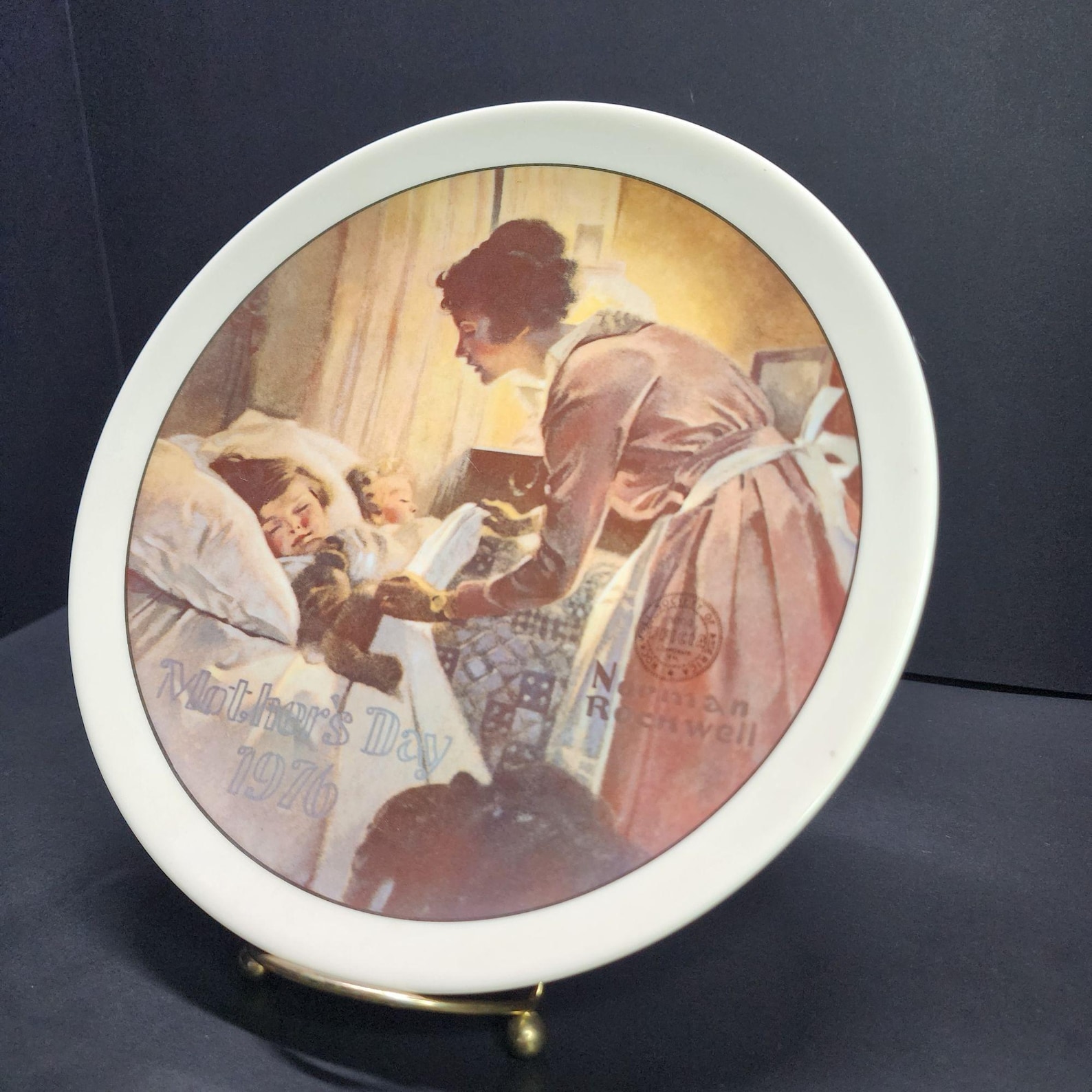 Norman Rockwell A Mothers Love Collectors Plate - Mother's Day 1976 - Etsy