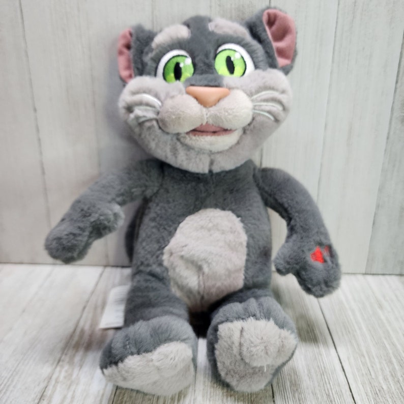 Talking Friends Tom Cat Plush Interactive Recordable Talk Back Gray not ...