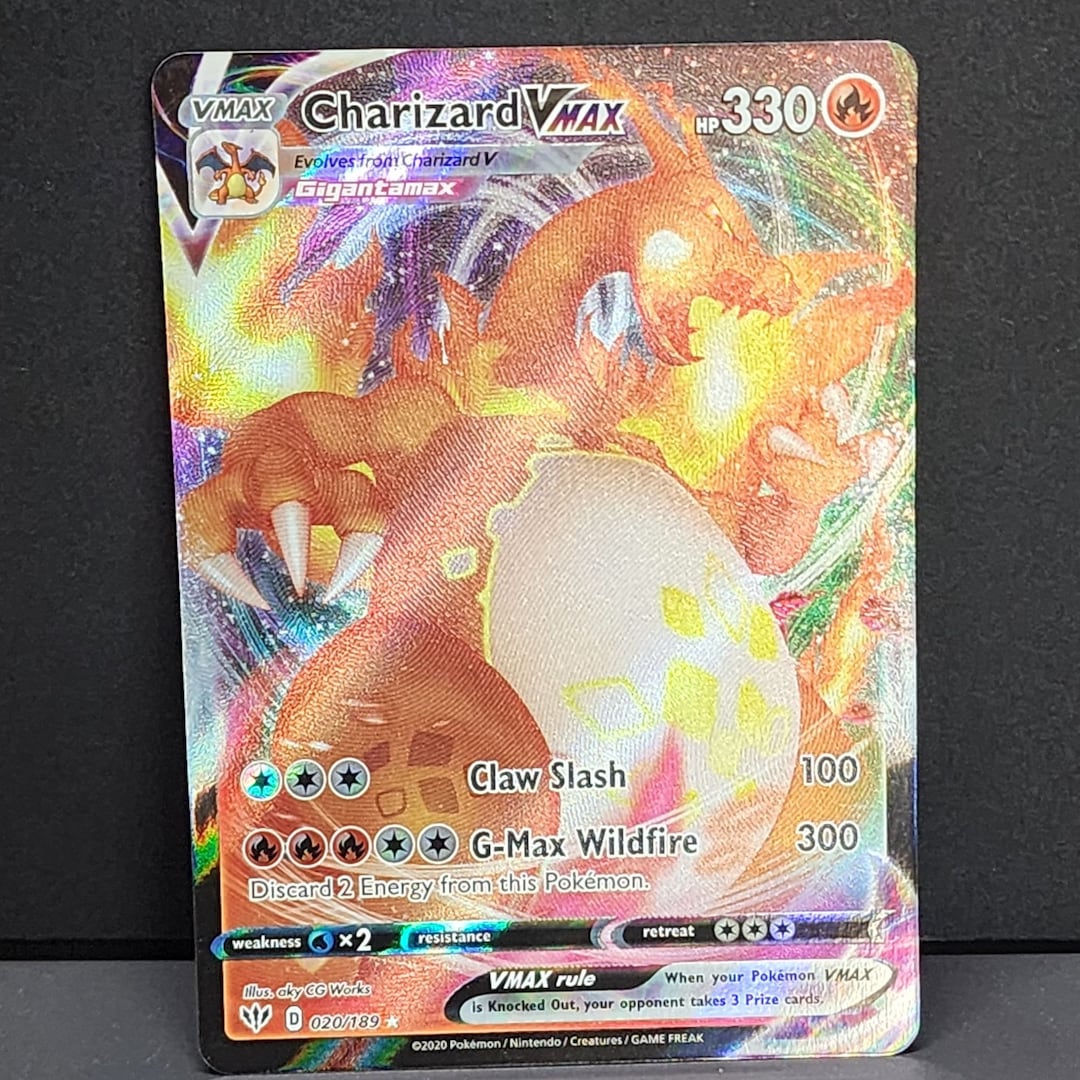 Charizard VMAX 20/189 Darkness Ablaze Pokemon TCG Ultra RARE near Mint ...