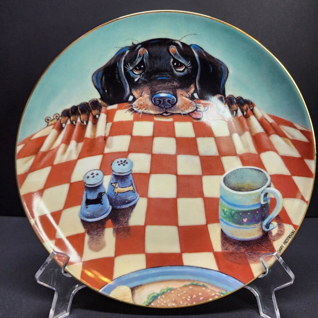 Danbury Mint hungry Hound Gary Patterson Collectors Plate 8'' Limited ...