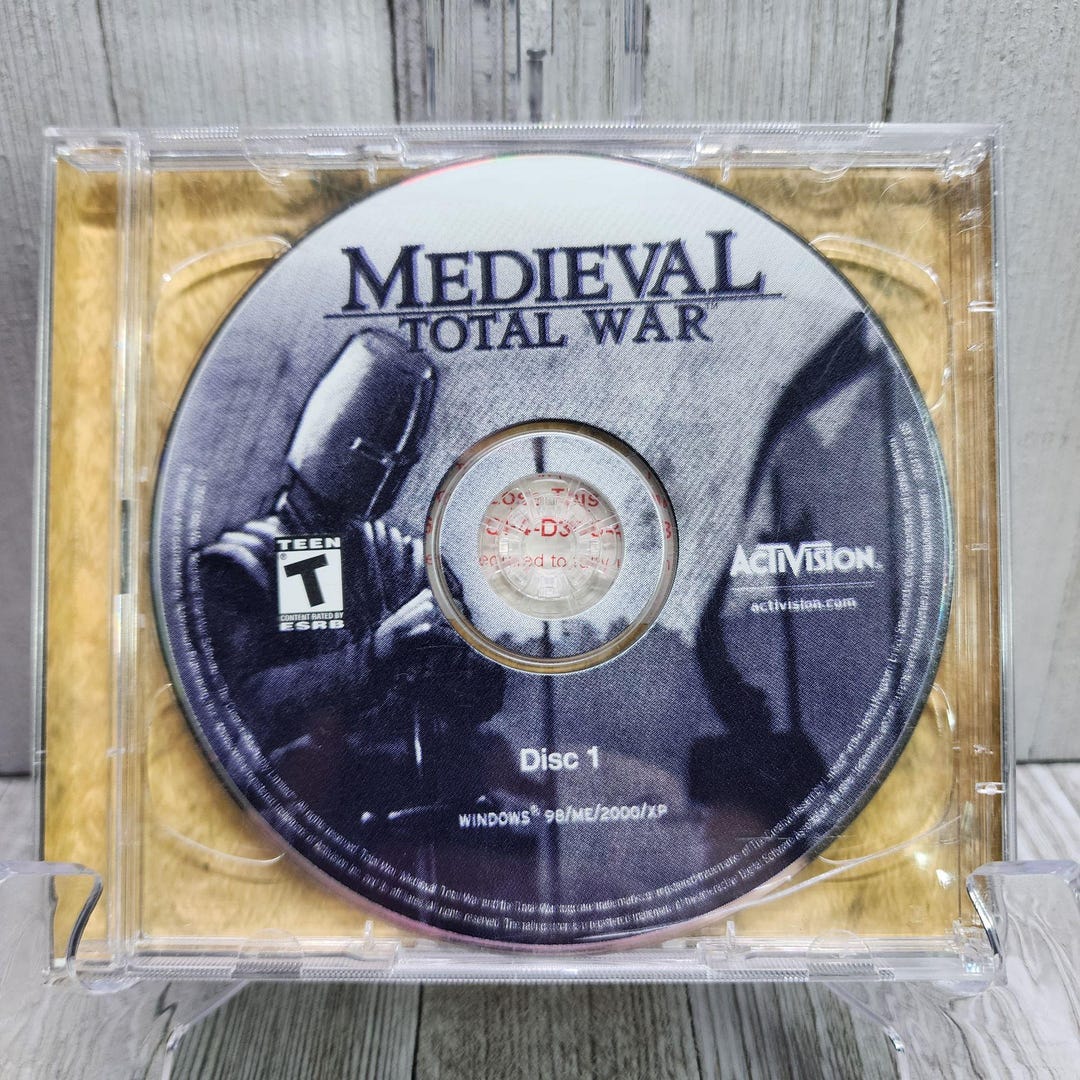 Vintage Medieval: Total War PC Video Game CD-ROM 2002 2 Disc Set - Etsy