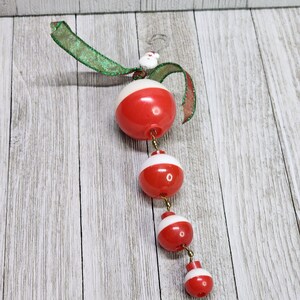 Vintage Southern Bobber Fishing Ornament 9'' Christmas Decor Santa - Etsy