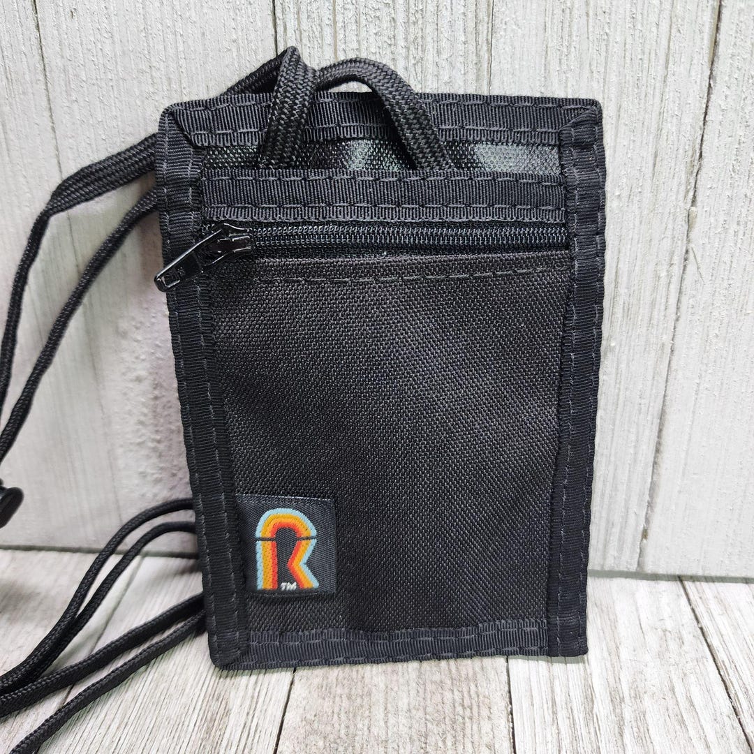 VTG Rainbow of California Neck ID Card Holder With Strap Black - USA ...