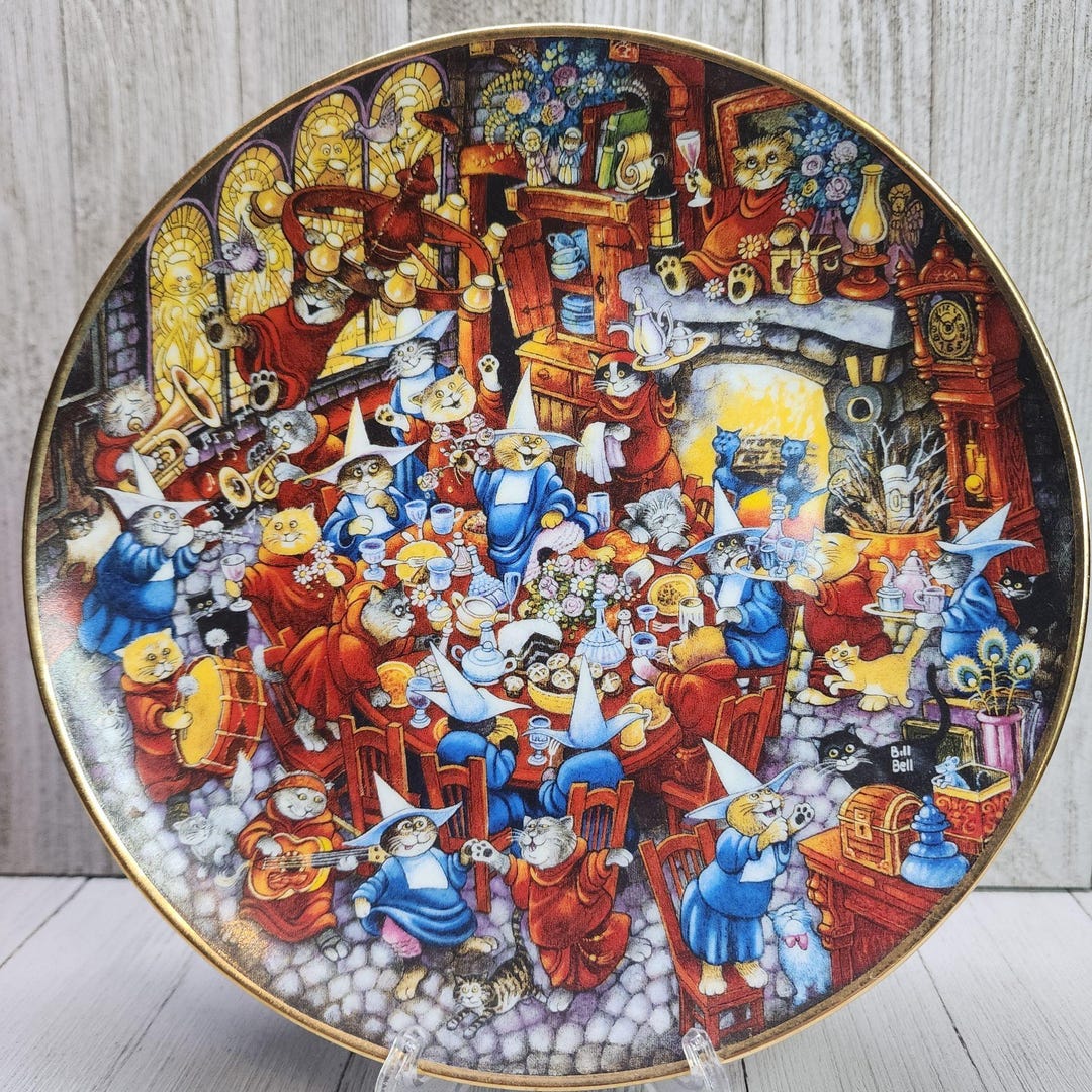 Food Fight by Bill Bell Collectors Plate Franklin Mint Heirloom Limited ...