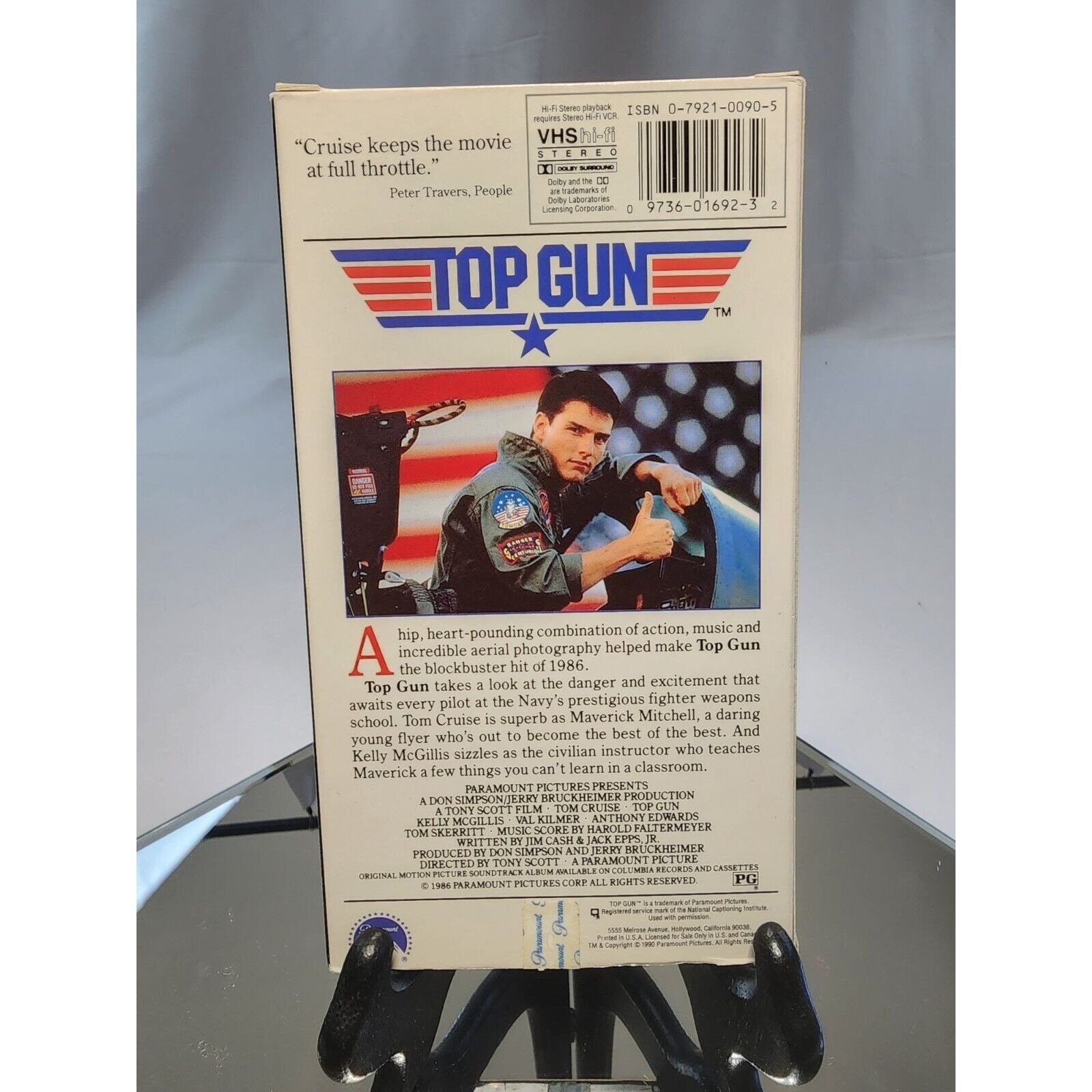 Vintage TOP GUN VHS Video Tape 1986 Tom Cruise Kelly Mcgillis - Etsy