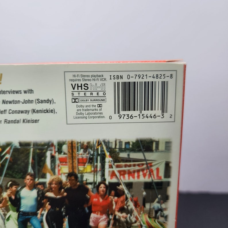 Grease 20th Anniversary Edition VHS Tape 1998 John Travolta Widescreen ...