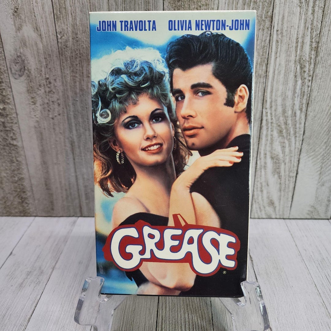 Vintage Grease VHS Tape 1977 - John Travolta Olivia Newton-john - Etsy