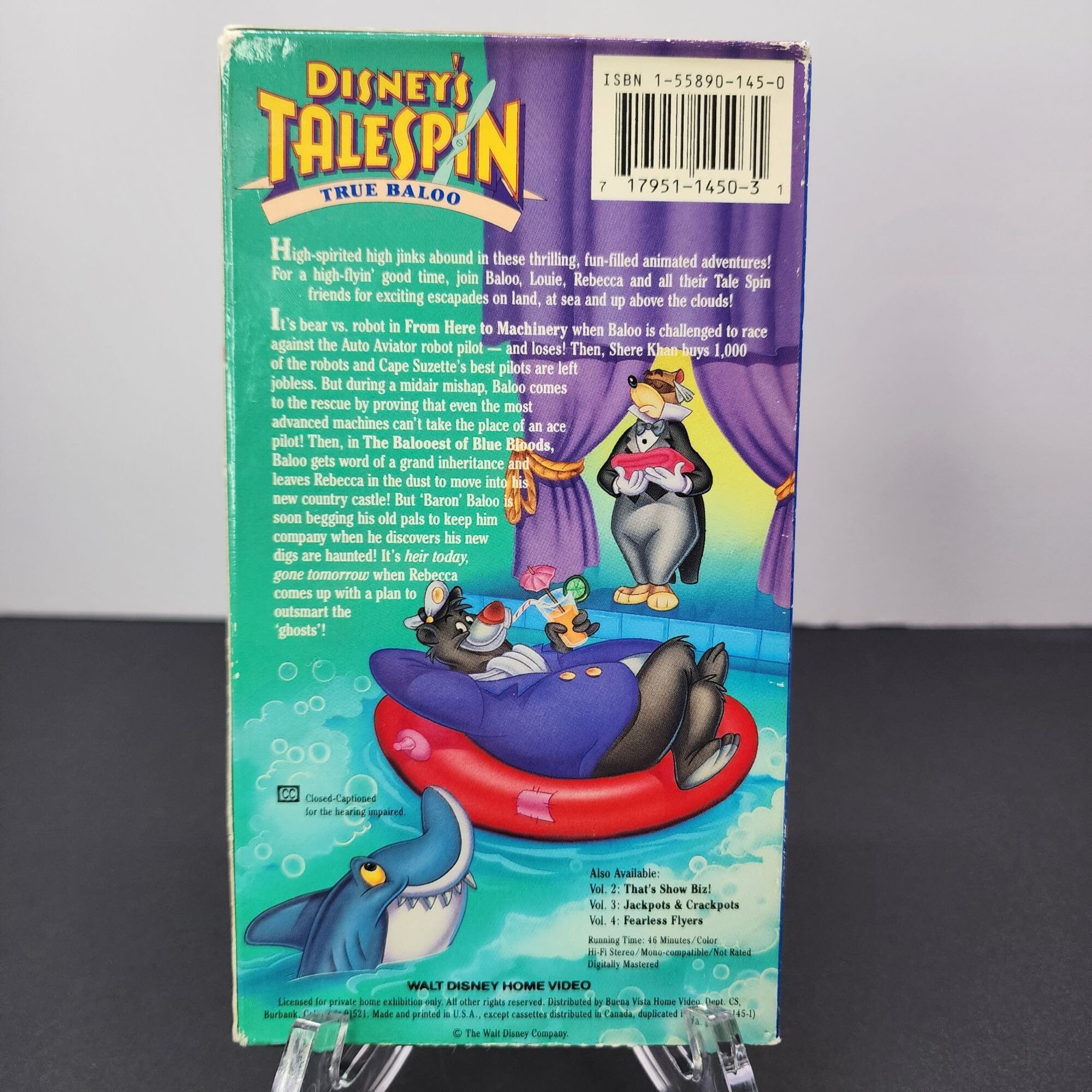 Disney Talespin: True Baloo VHS Movie Tape 1991 Cartoon - Etsy