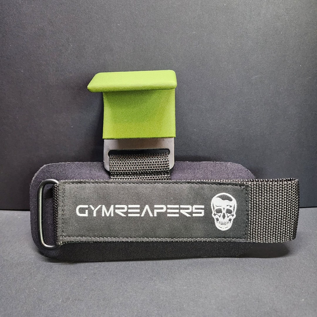 Gymreapers Gym Weight Lifting Hooks Power Wrist Straps Hand Grip ...