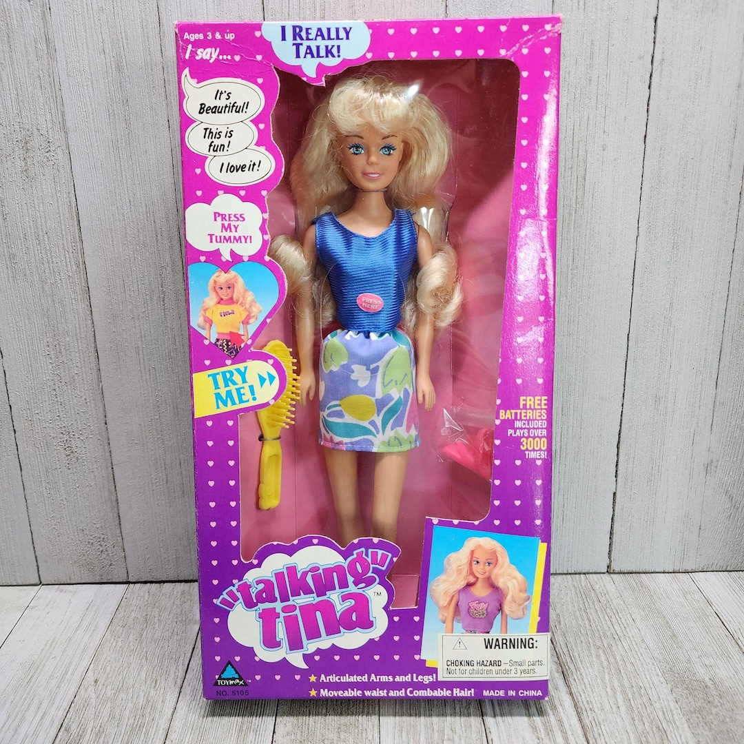 Vintage Talking Tina Doll Toymax Fashion Doll Tested/working Try Me ...