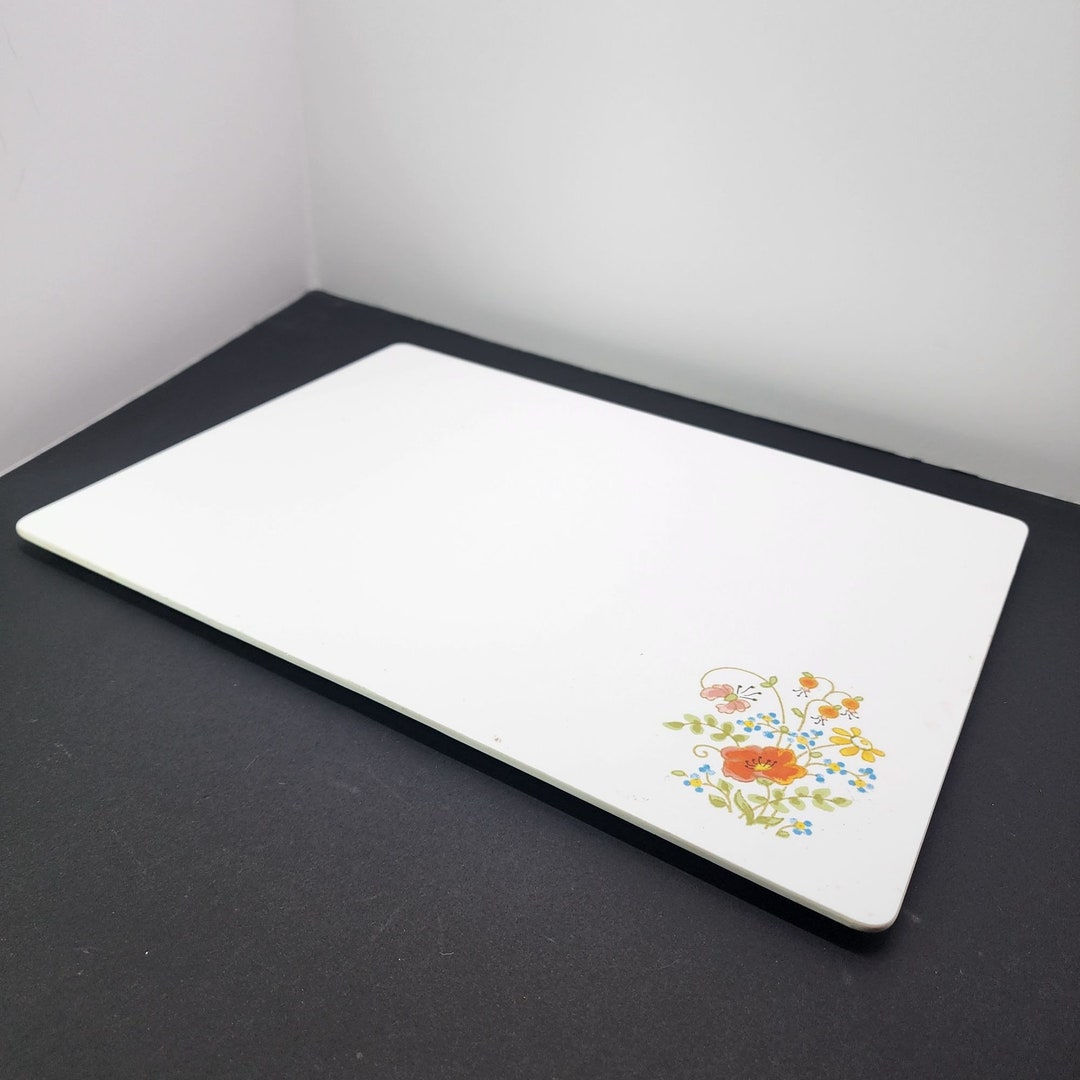 VTG Corning Ware Wildflowers Portable Counter-saver Cutting Board 14 ...