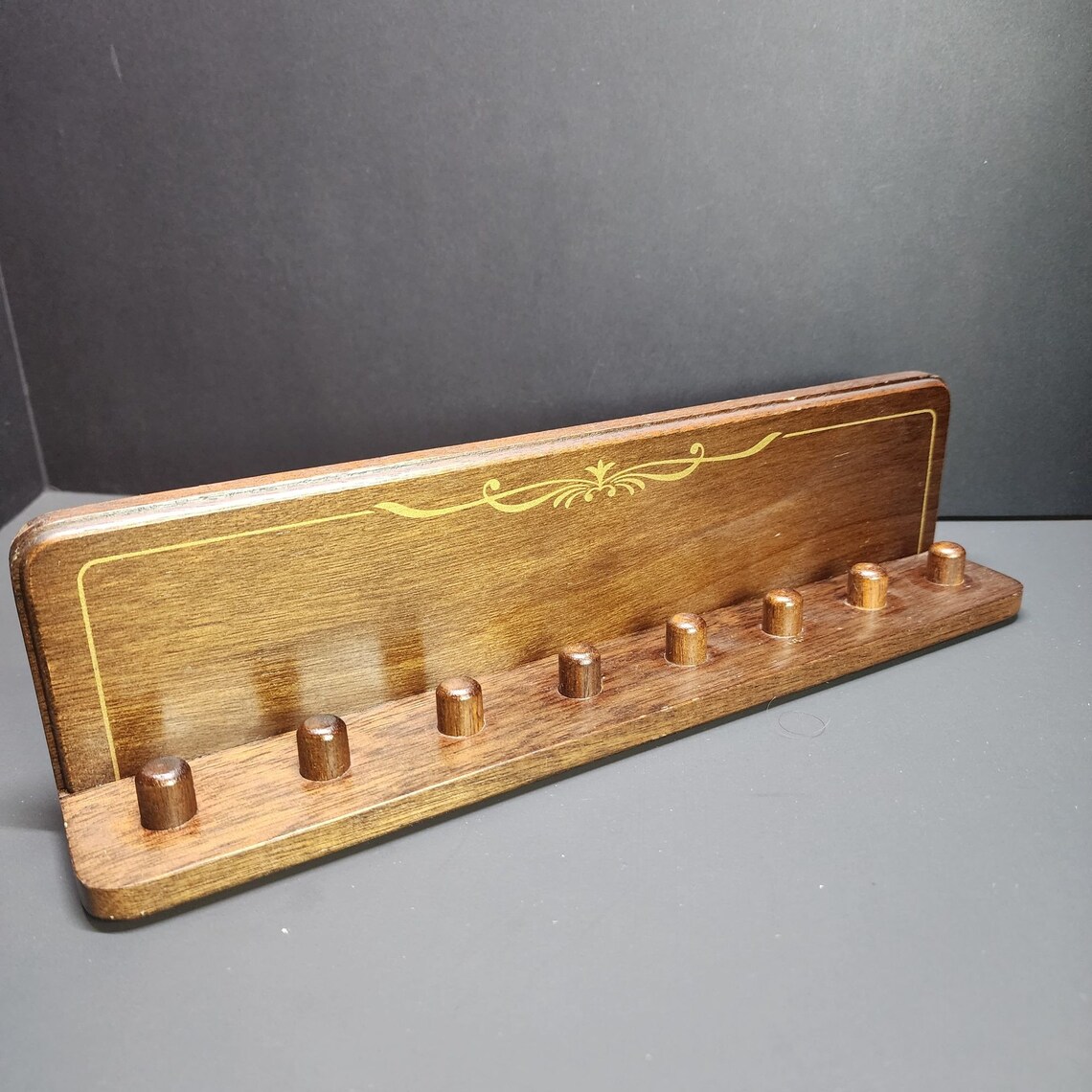 Vintage Wooden Thimble Display Wall Shelf Hanging Hold 8 Thimbles - Etsy