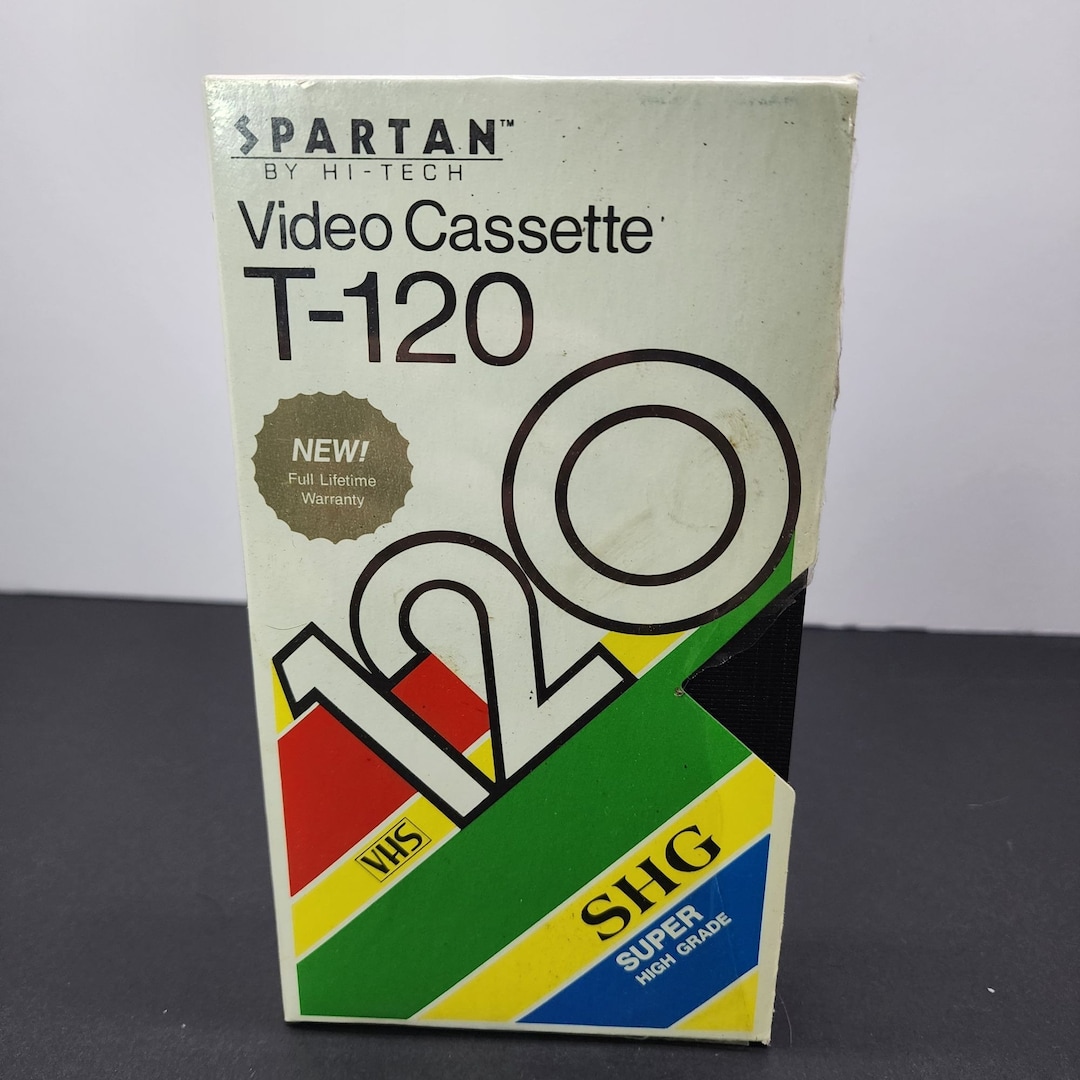 Spartan by Hi-tech T-120 VHS Video Tape Super High Grade Recorded ...