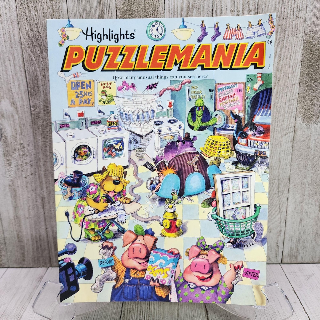 VTG Highlights Puzzlemania Activity Book Unusual Things Can You See ...