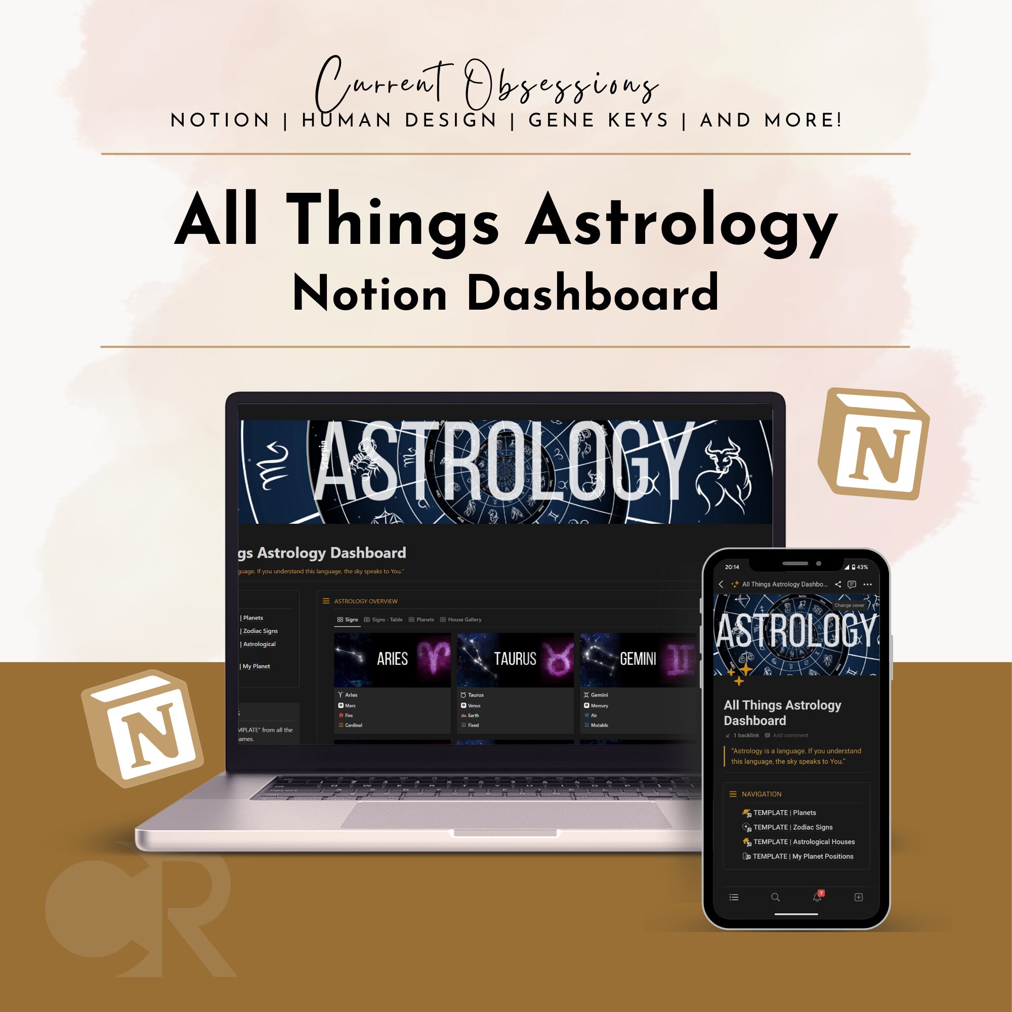 All Things Astrology Notion Dashboard - Etsy