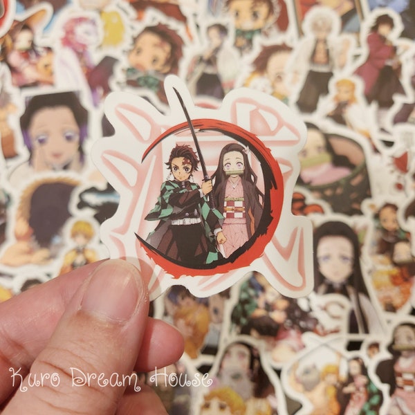 Demon Slayer Laptop Stickers - Etsy