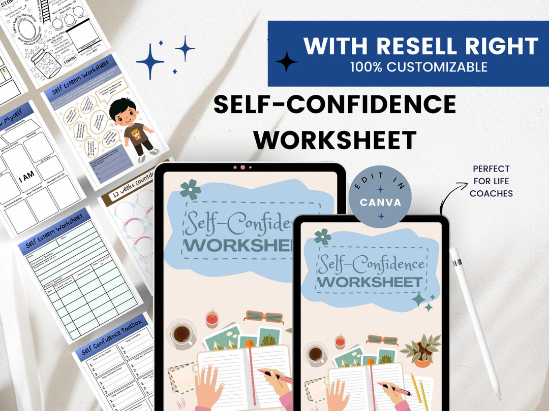 Self-confidence Worksheet for Online Coaches, Therapists, and Content ...