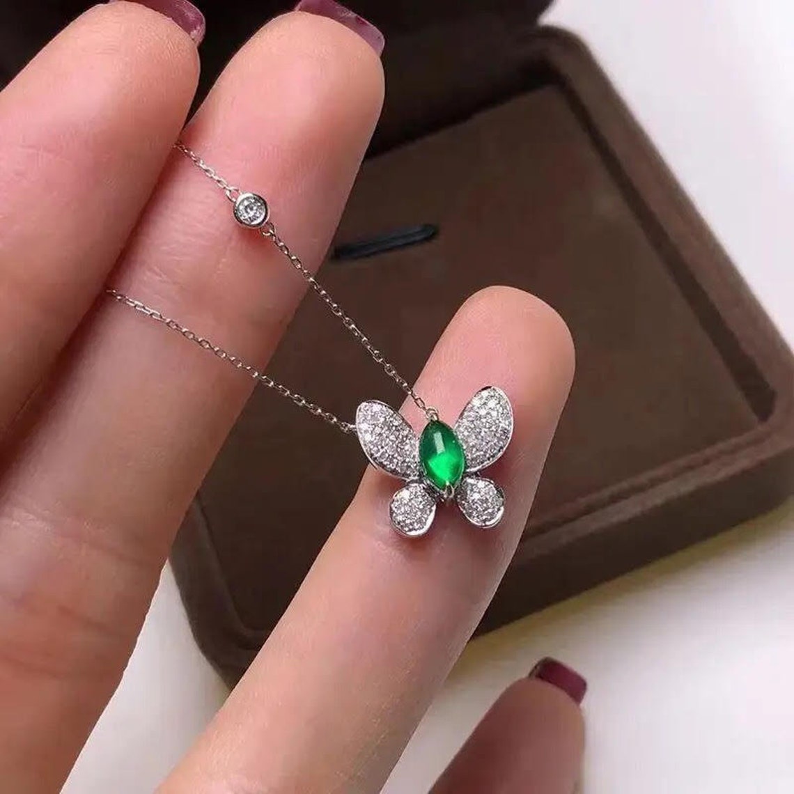 Minimalist Delicate Sterling Silver Butterfly-shaped Necklace - Etsy Canada