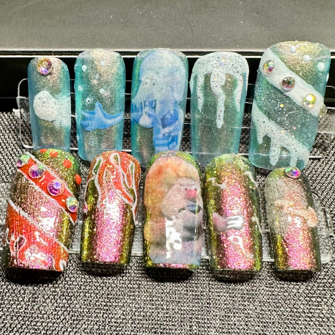 Heat & Snow Miser Press-on Nails - Etsy