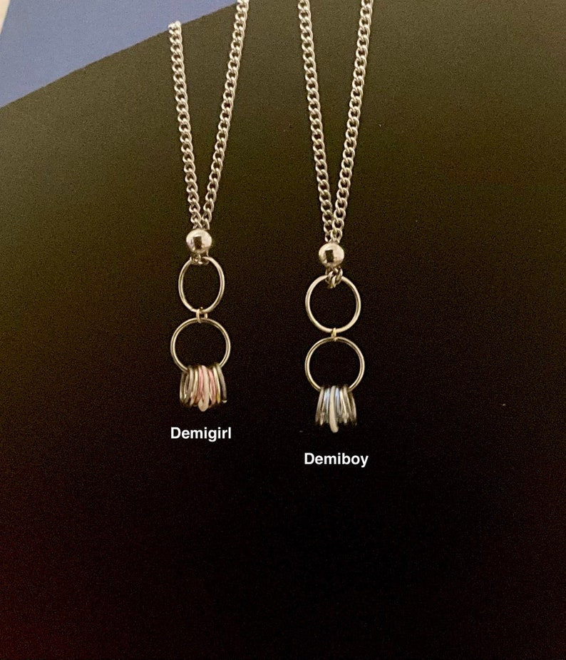 LGBTQ Pride O Ring Necklace,steel LGBTQ Freedom Ring Unisex Necklace ...