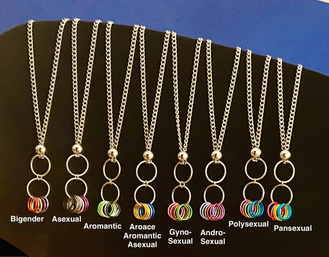 LGBTQ Pride O Ring Necklace,steel LGBTQ Freedom Ring Unisex Necklace ...