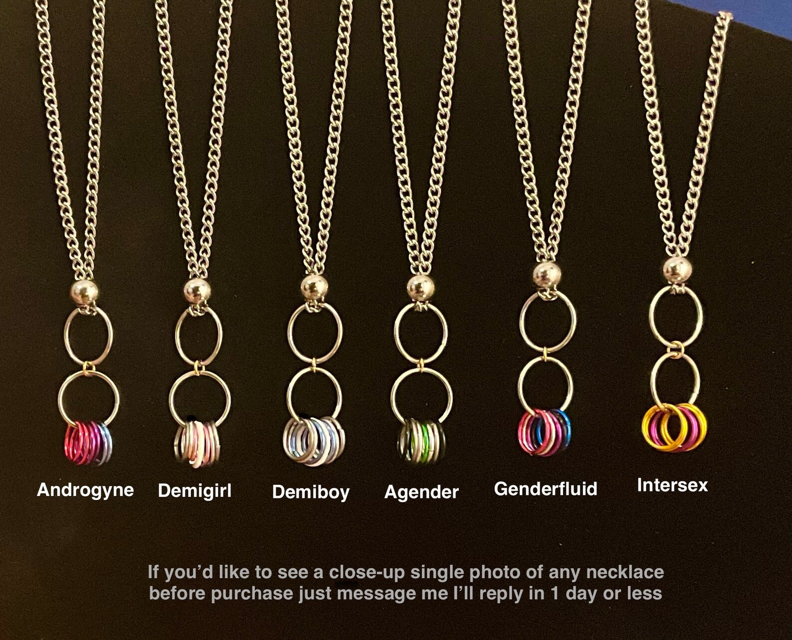 LGBTQ Pride O Ring Necklace,steel LGBTQ Freedom Ring Unisex Necklace ...