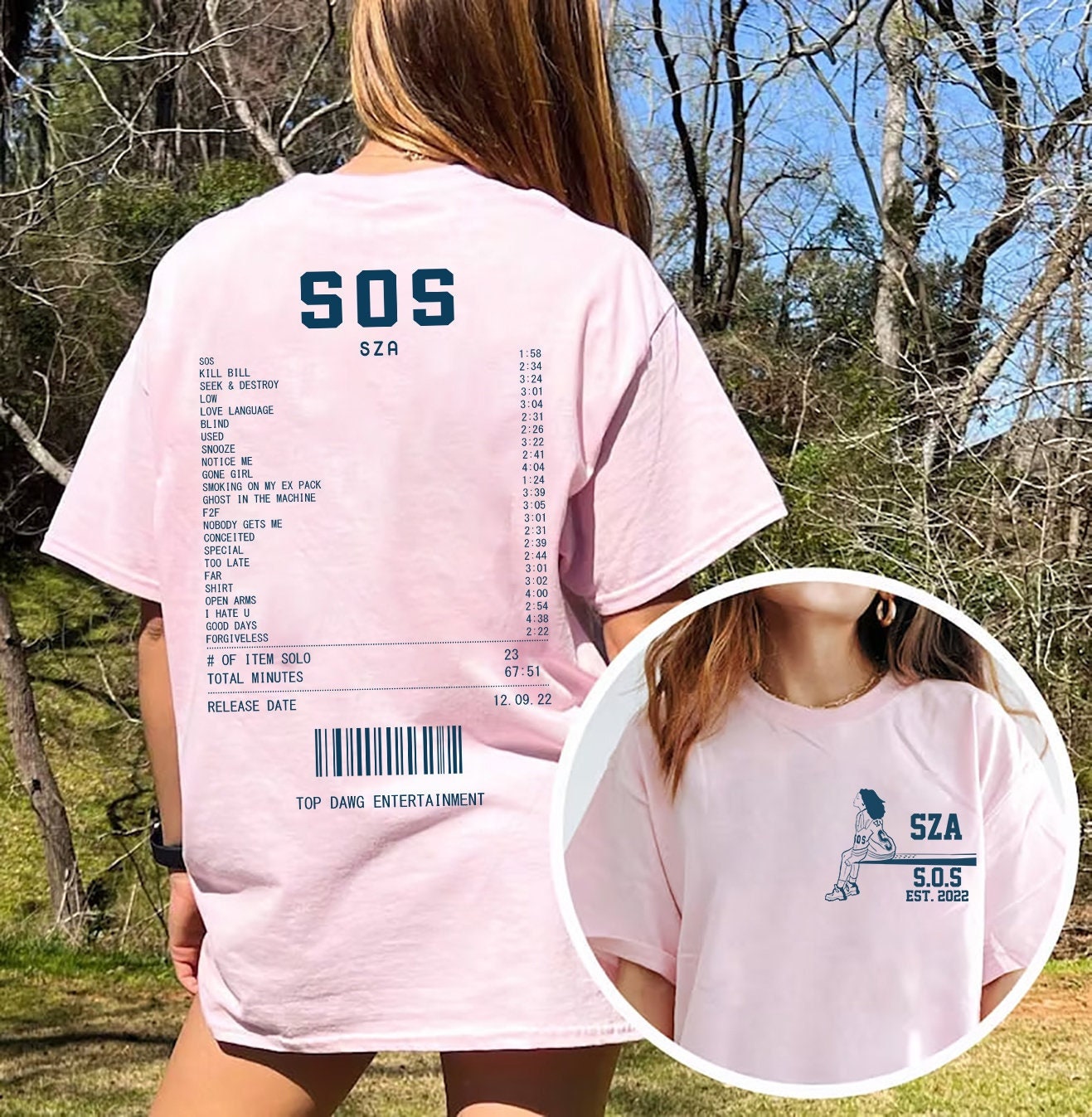 Limited SZA Sos Shirt, SZA Tour 2023 Shirt, Sos Album sold by Integral Ethelind | SKU 89652873 ...