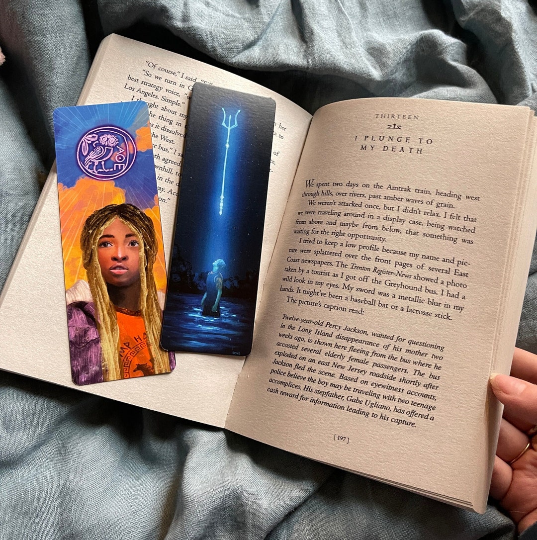 Percy Jackson/annabeth Chase Bookmarks **original Fan Art** (percy ...