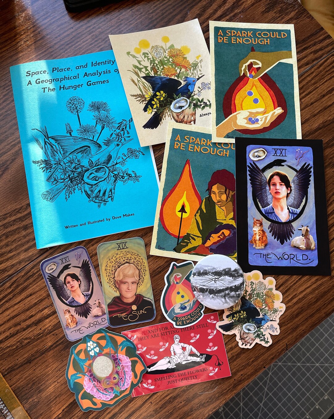 UPDATED Hunger Games Mega Pack **28 Pg Zine, 4 Postcards, Random ...