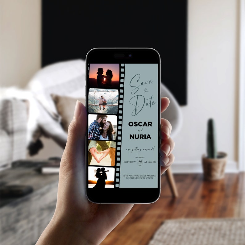 PSD Template. Digital Wedding Invitation 13 - Etsy