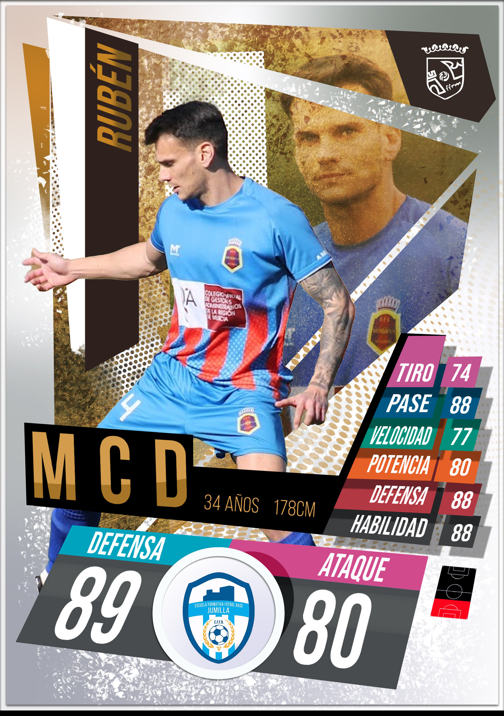 Plantilla PSD. Carta de fútbol 1 - Etsy España